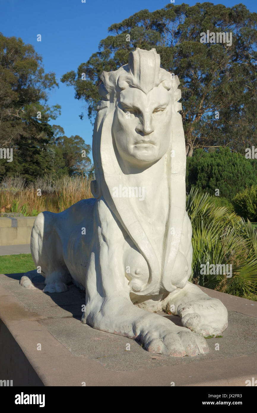 Sphinx by Arthur Putnam, c 1910, replacing original version ...