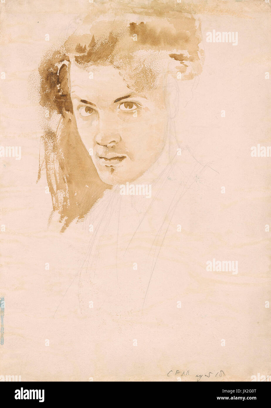 Self Portrait, by Charles Fairfax Murray Stock Photo - Alamy