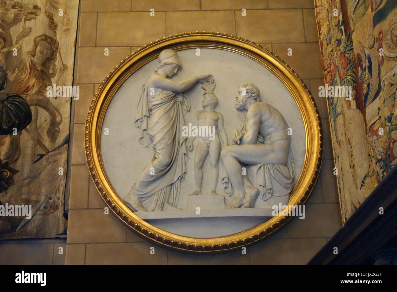 Minerva and Prometheus by Bertel Thorvaldsen Hearst Castle DSC06236 Stock Photo - Alamy