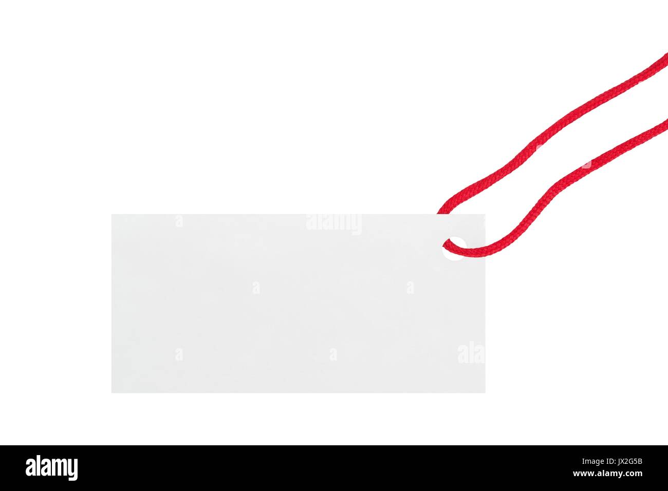 Blank price tag on white background Stock Photo - Alamy