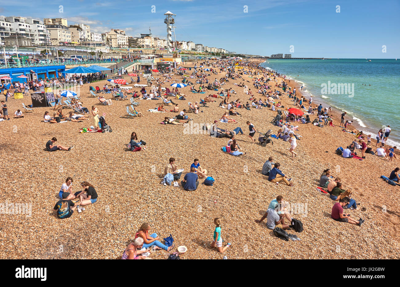 Brighton experienced rapid population growth hi-res stock photography ...