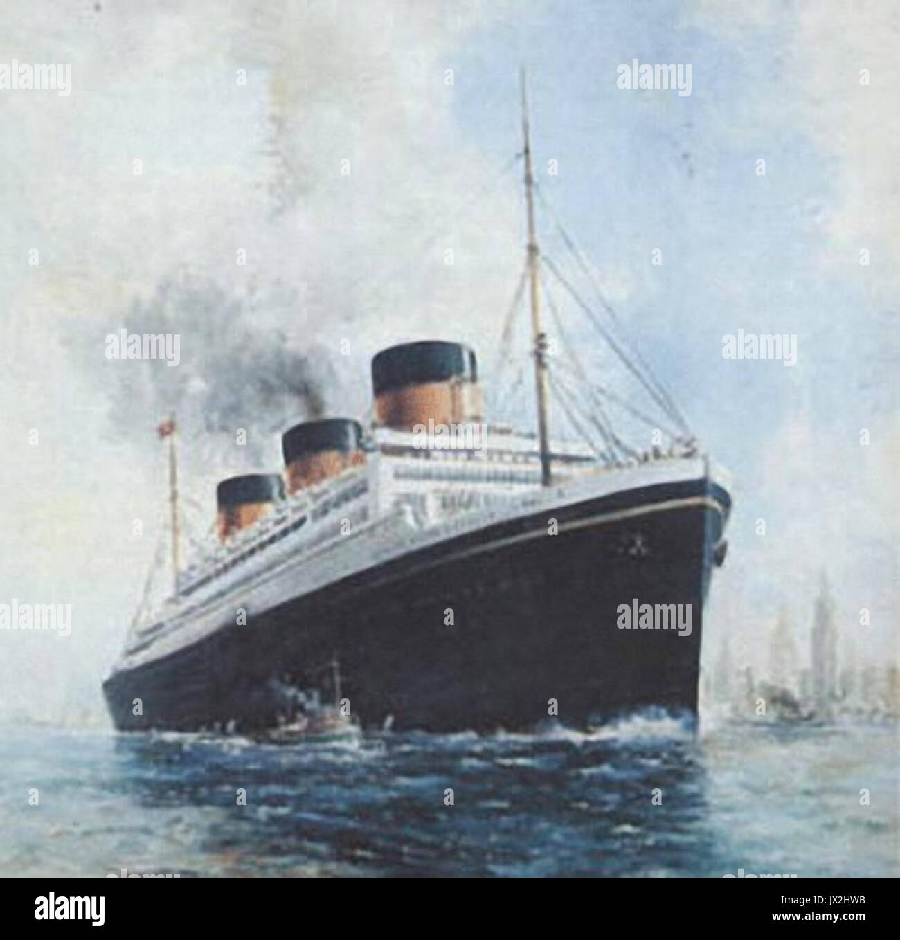 Postcard of the Oceanic III Stock Photo - Alamy