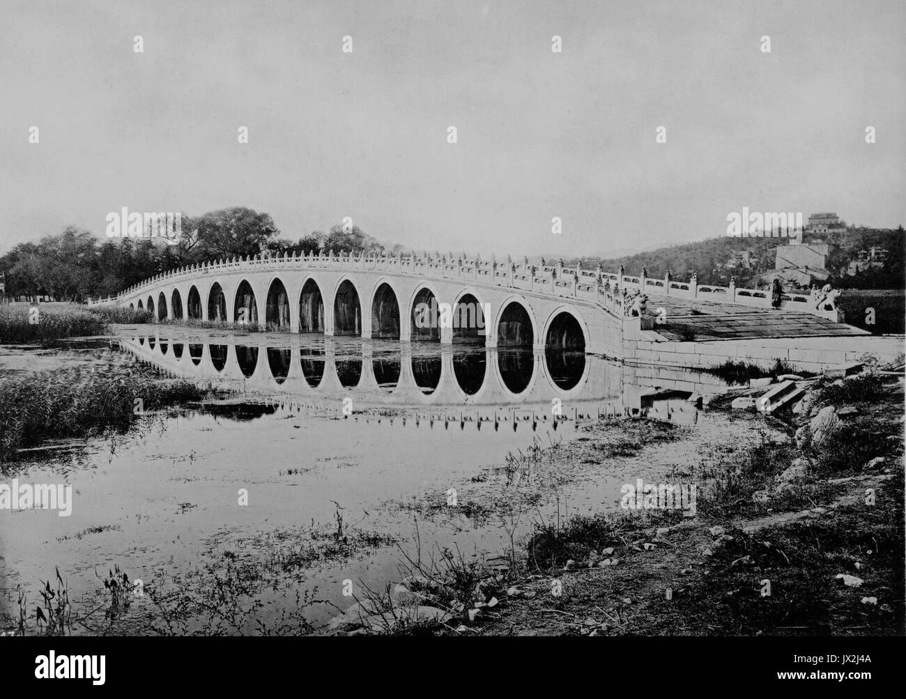 Marble Bridge Yuen Ming Yuen Stock Photo - Alamy