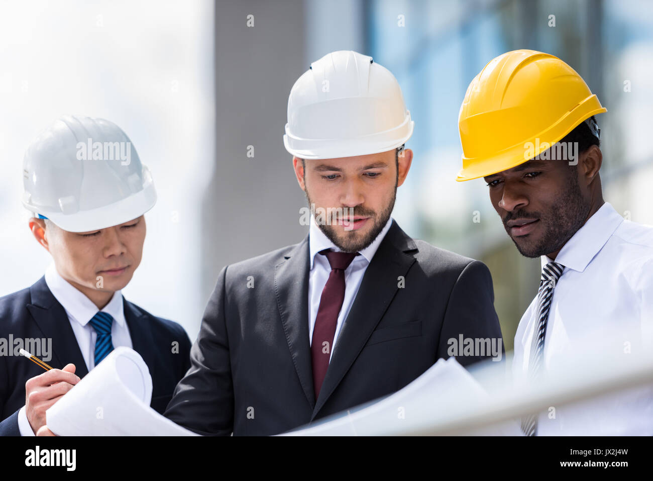 Focused group multiethnic business hi-res stock photography and images ...