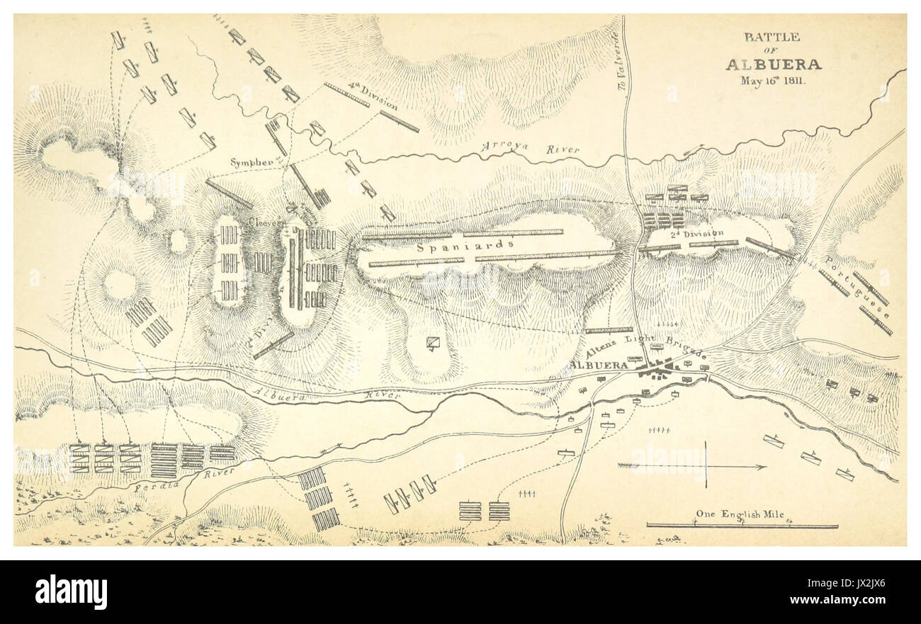 Battle of Albuera (1811 Stock Photo - Alamy