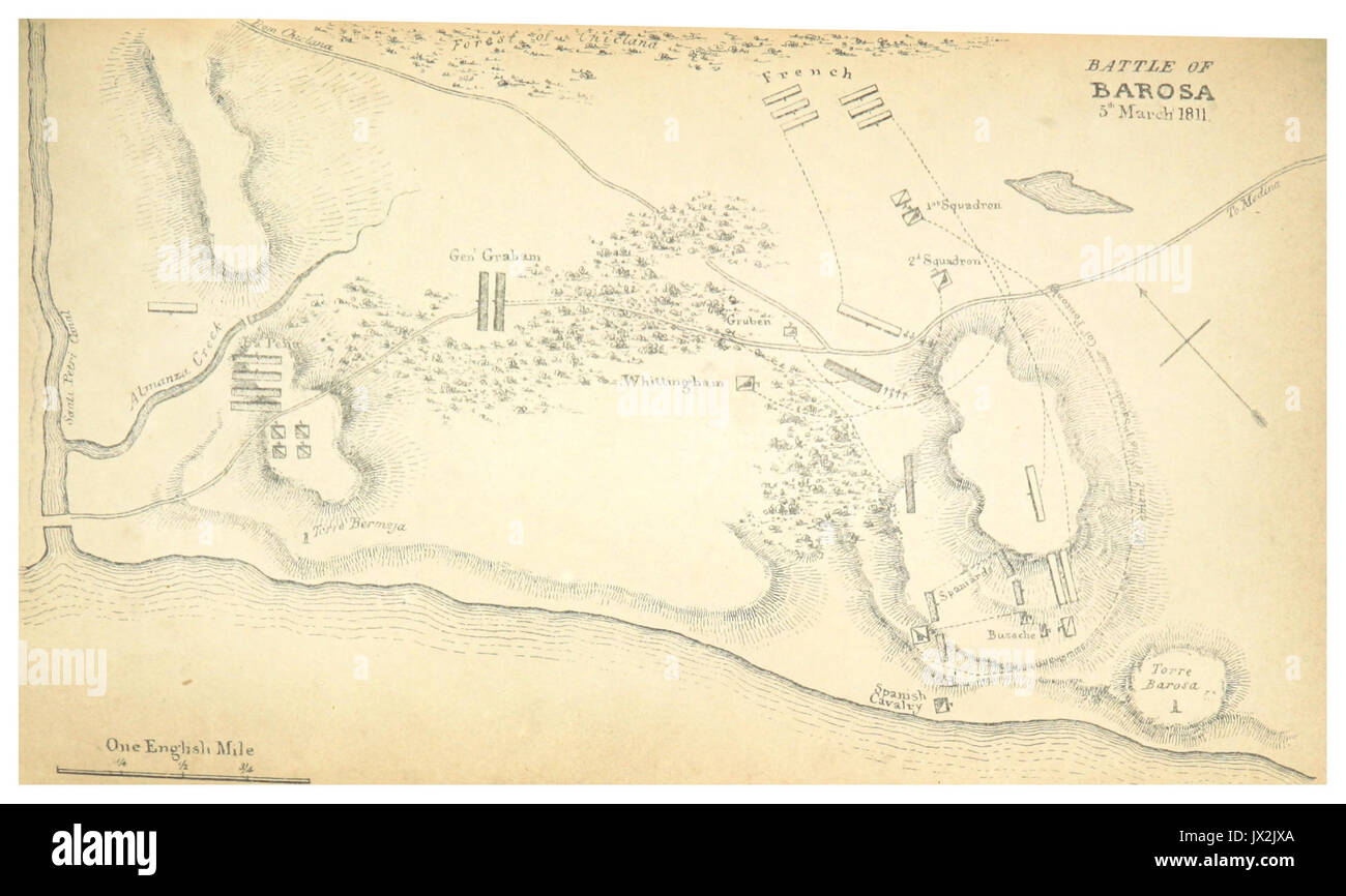 Battle of Barosa (1811 Stock Photo - Alamy