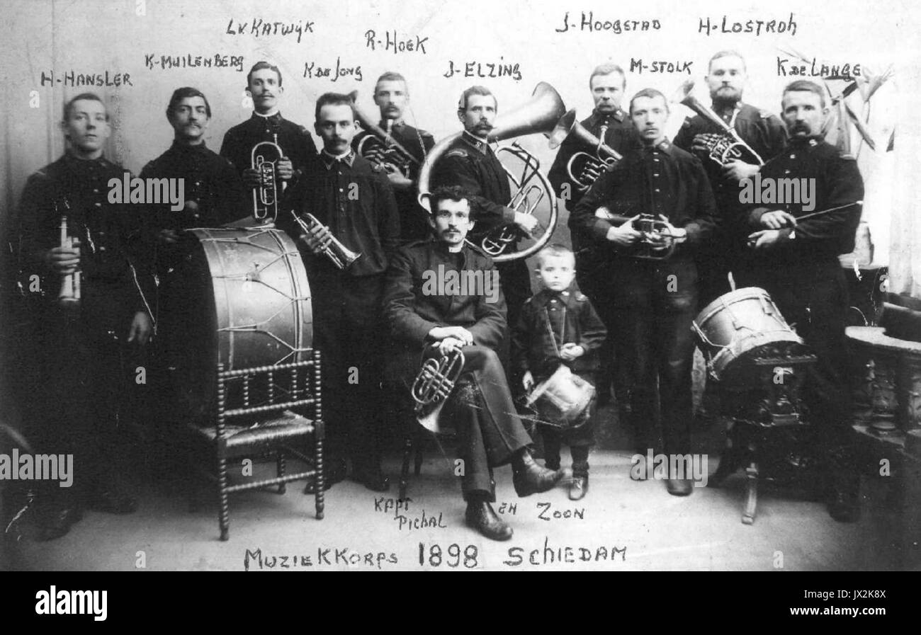 Band standing Black and White Stock Photos & Images - Alamy