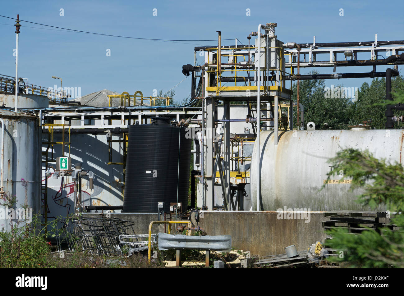 abandoned chemical works Stock Photo - Alamy