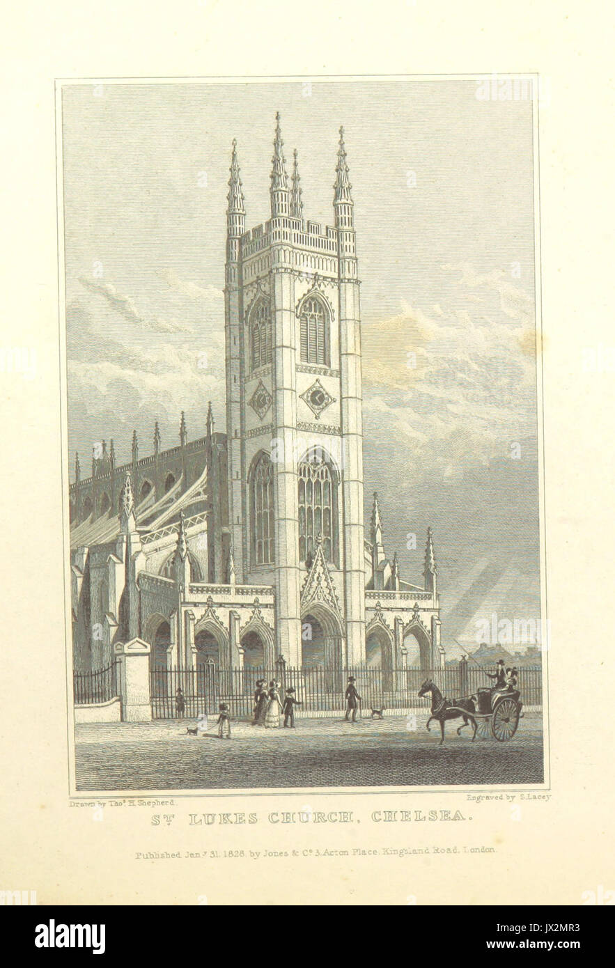 St Luke's Church, Chelsea Shepherd, Metropolitan Improvements (1828 ...