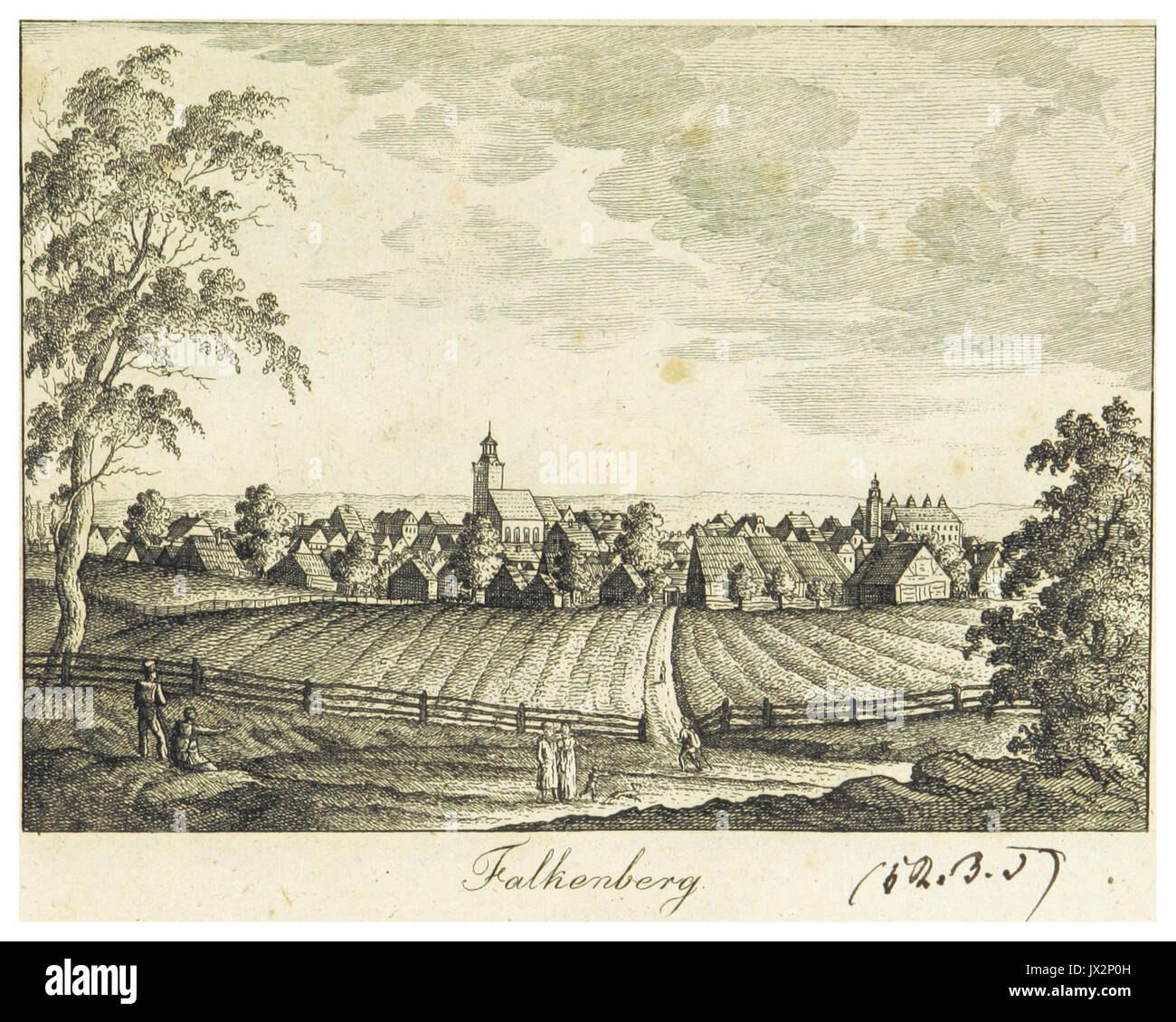 Stuckart 1812 schlesien p014 falkenberg hi-res stock photography and ...