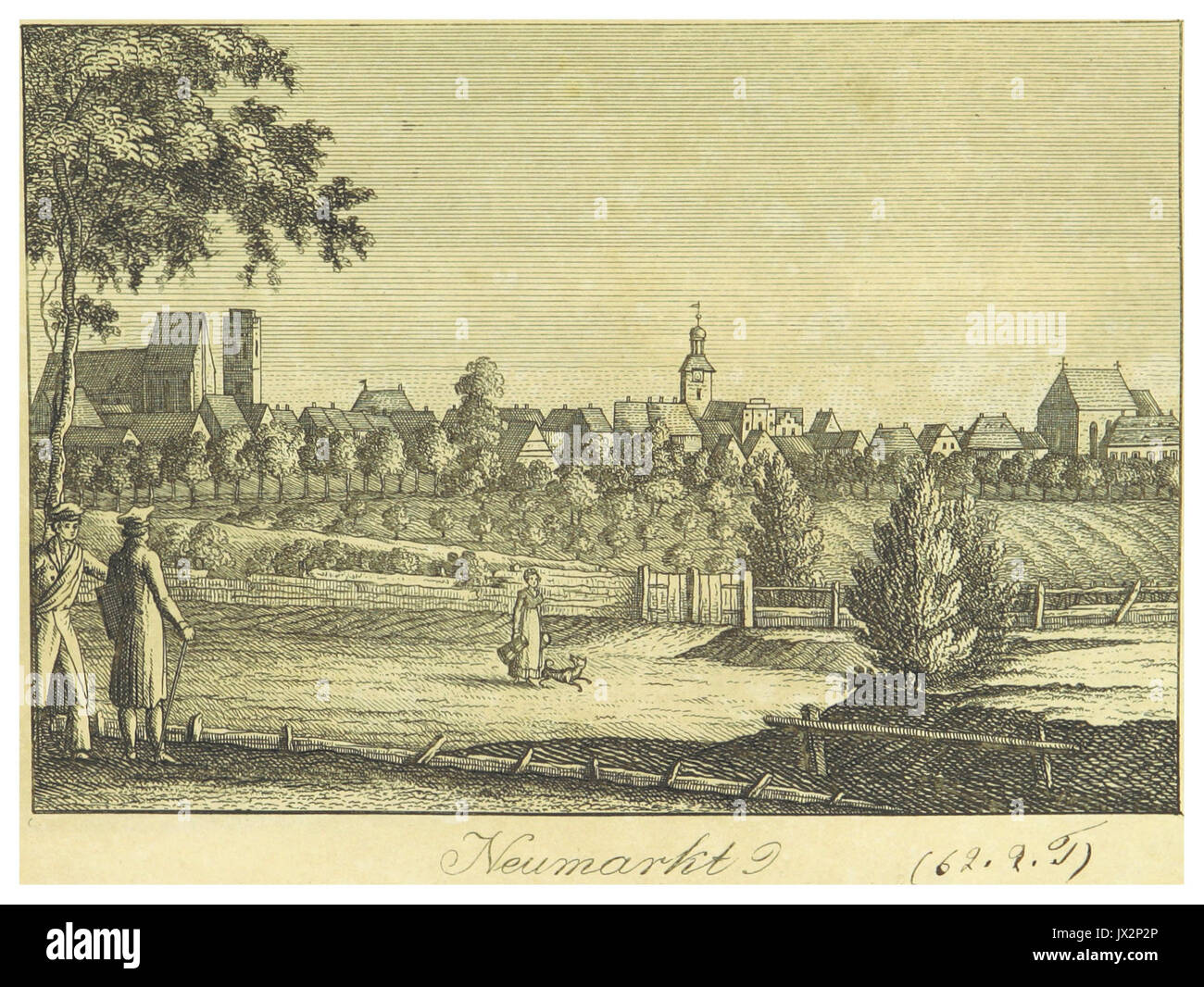 FISCHER, STUCKART(1819) Schlesien p078 Neumarkt Stock Photo - Alamy