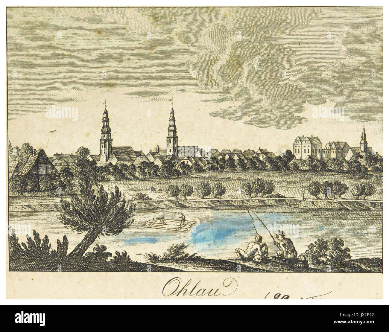 FISCHER, STUCKART(1819) Schlesien p128 Ohlau Stock Photo - Alamy