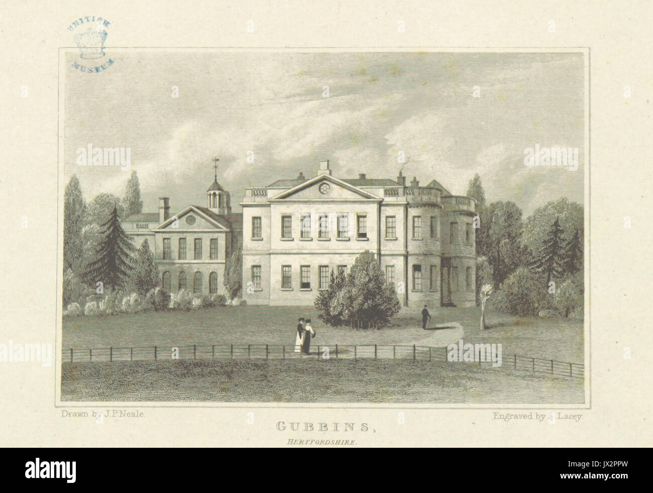 Neale(1818) p2 122 Gubbins, Hertfordshire Stock Photo - Alamy Neale(1818) p2 122 Gubbins, Hertfordshire Stock Photo - Alamy