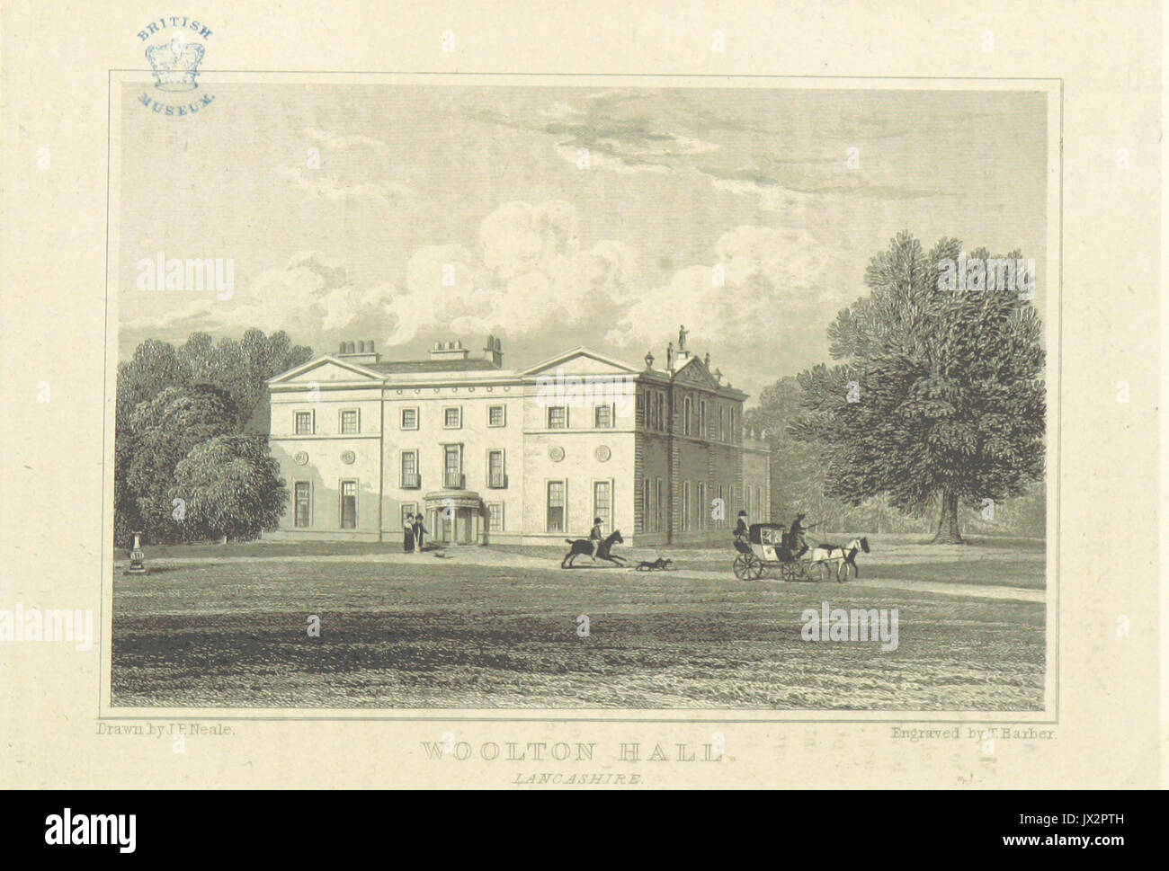 Neale(1818) p2 242 Woolton Hall, Lancashire Stock Photo - Alamy Neale(1818) p2 242 Woolton Hall, Lancashire Stock Photo - Alamy