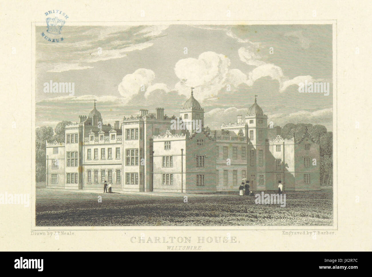 Neale(1818) p5 024 Charlton House, Wiltshire Stock Photo - Alamy