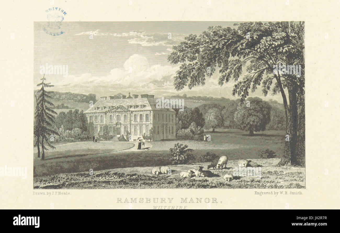Neale(1818) p5 044 Ramsbury Manor, Wiltshire Stock Photo - Alamy