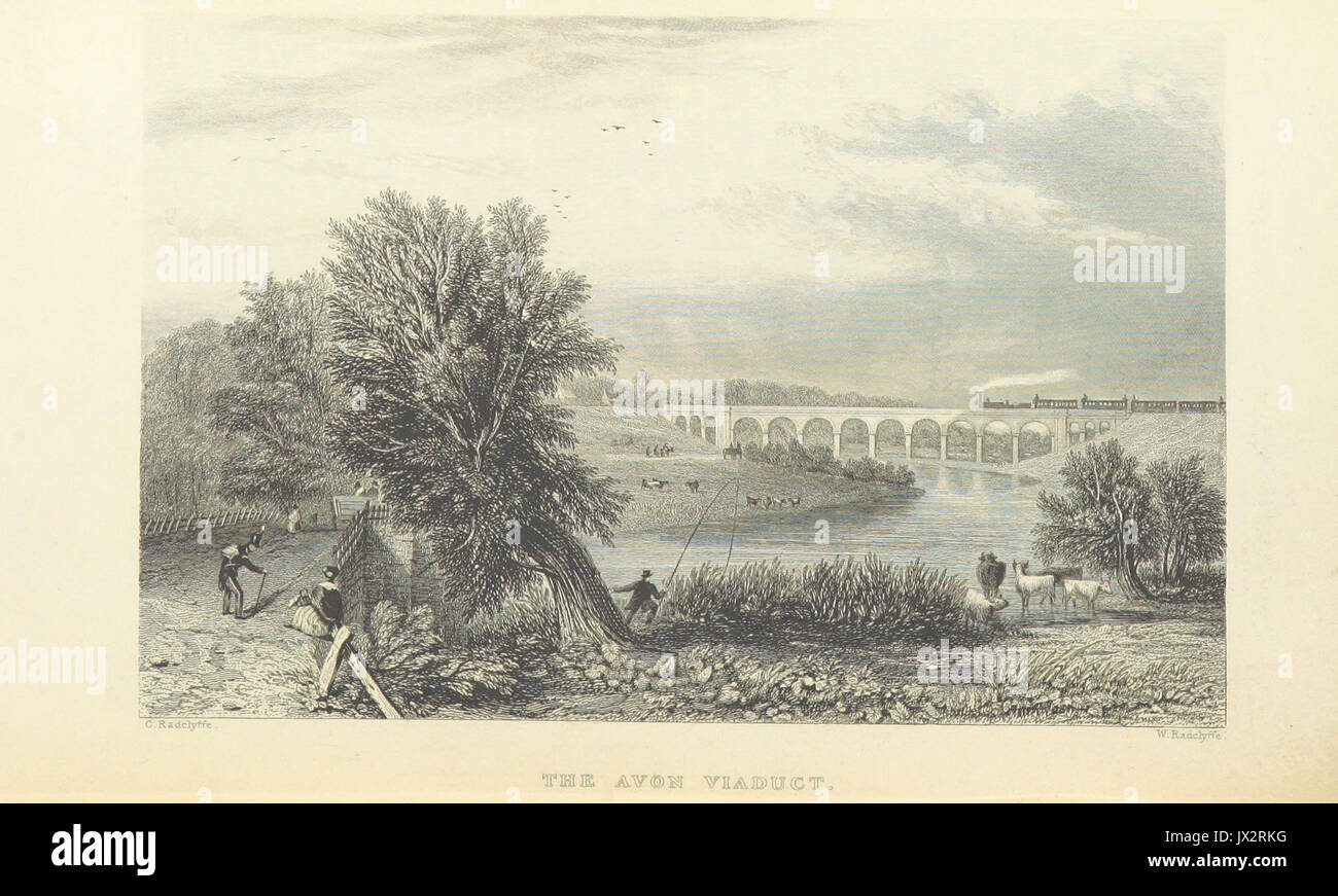 Roscoe L&BR(1839) p152 The Avon Viaduct Stock Photo - Alamy