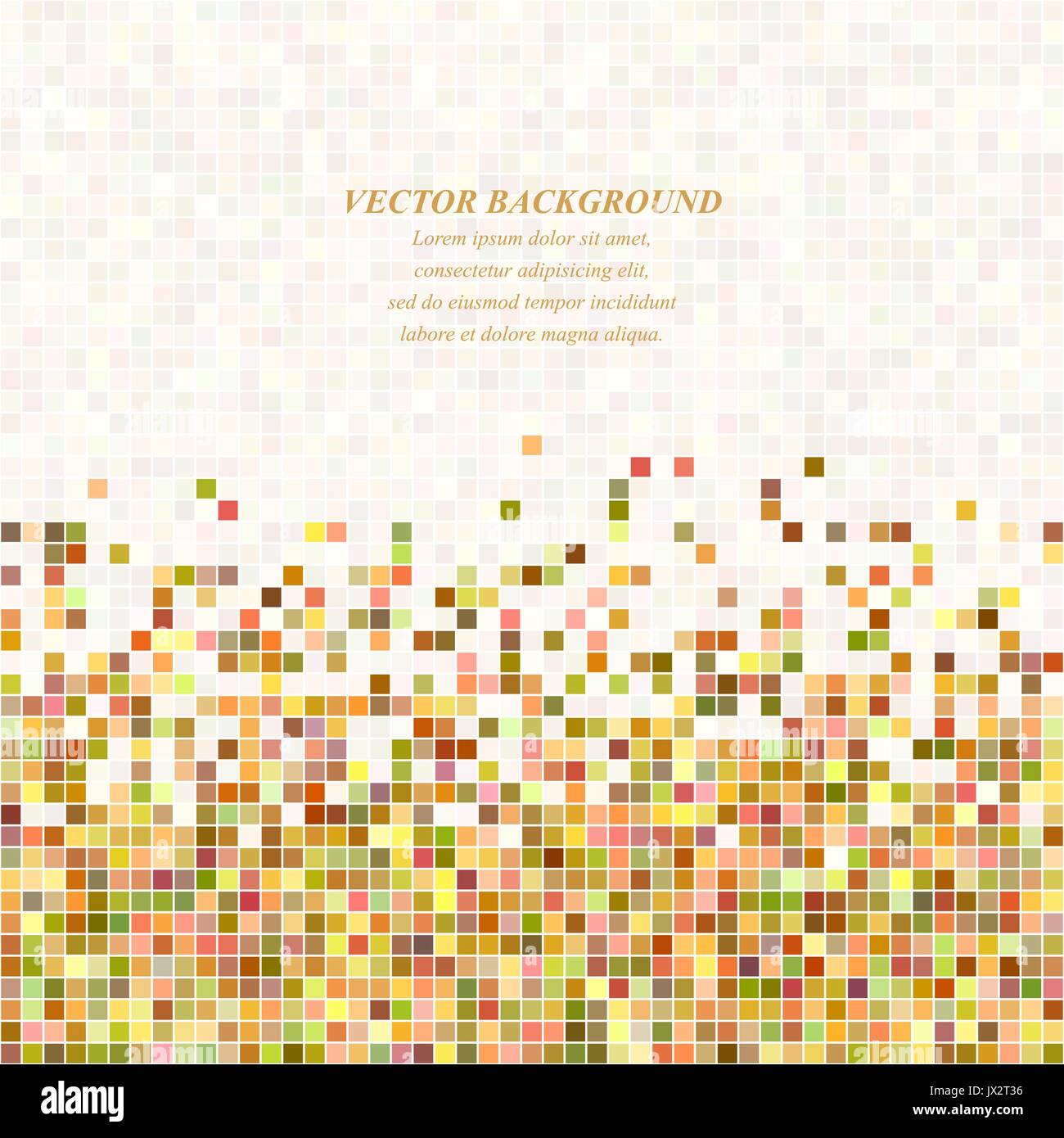 Colorful abstract pixel square mosaic background Stock Vector Image ...