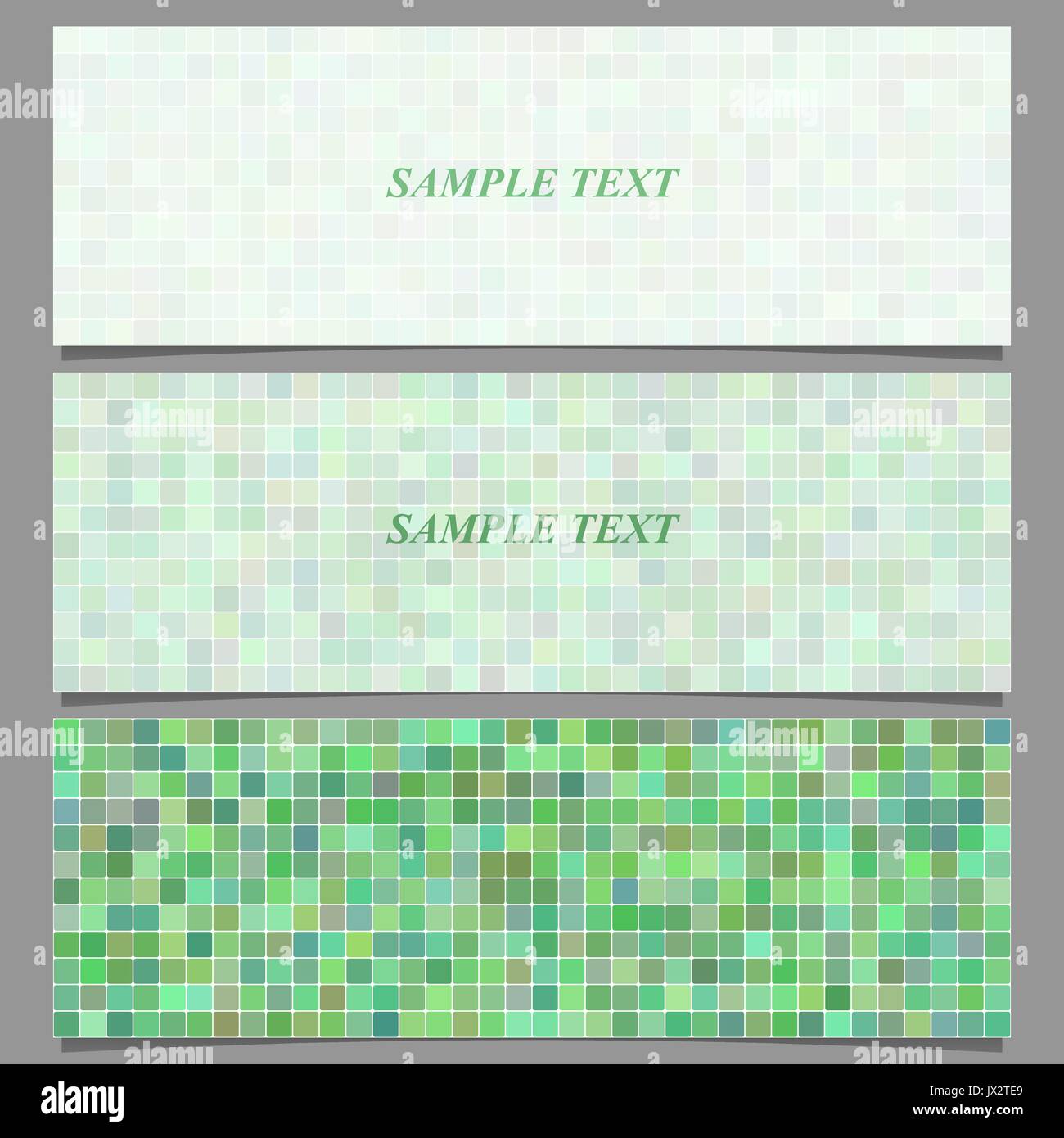 Abstract square pattern banner background set Stock Vector Image & Art ...