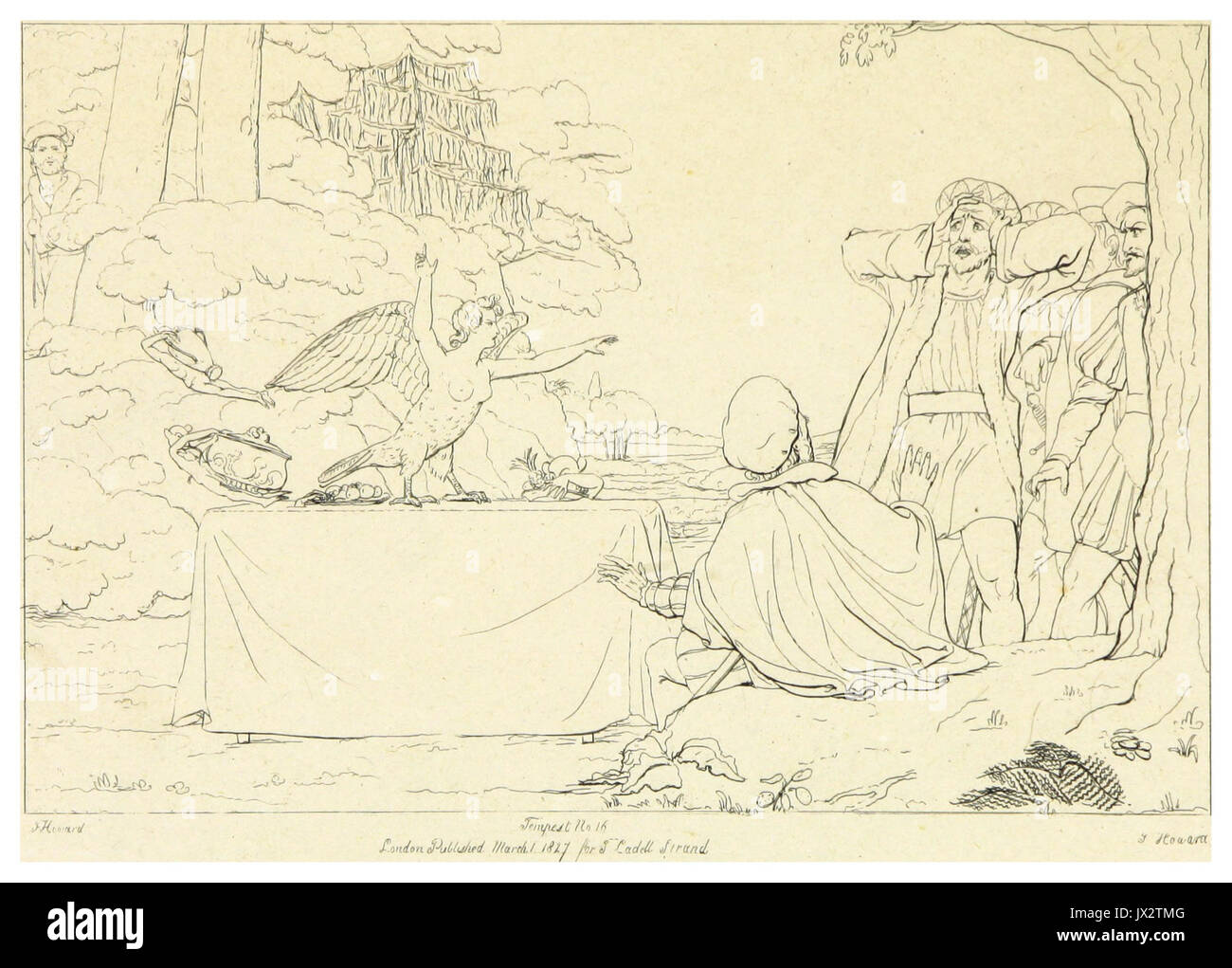 HOWARD(1828 33) Shakspeare, The Tempest, vol1, p063 Stock Photo - Alamy