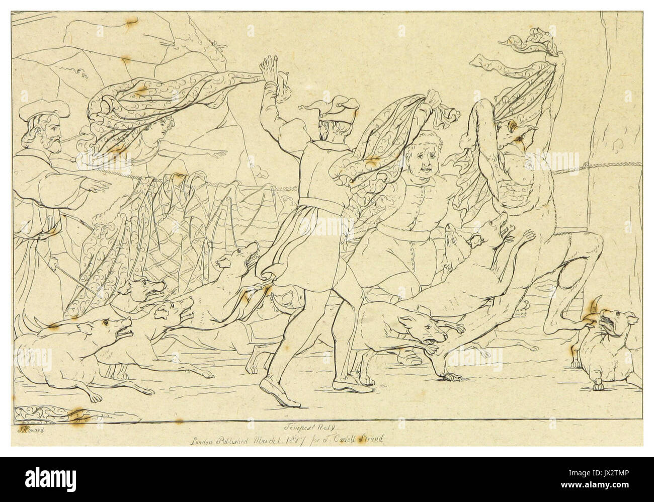 HOWARD(1828 33) Shakspeare, The Tempest, vol1, p069 Stock Photo - Alamy