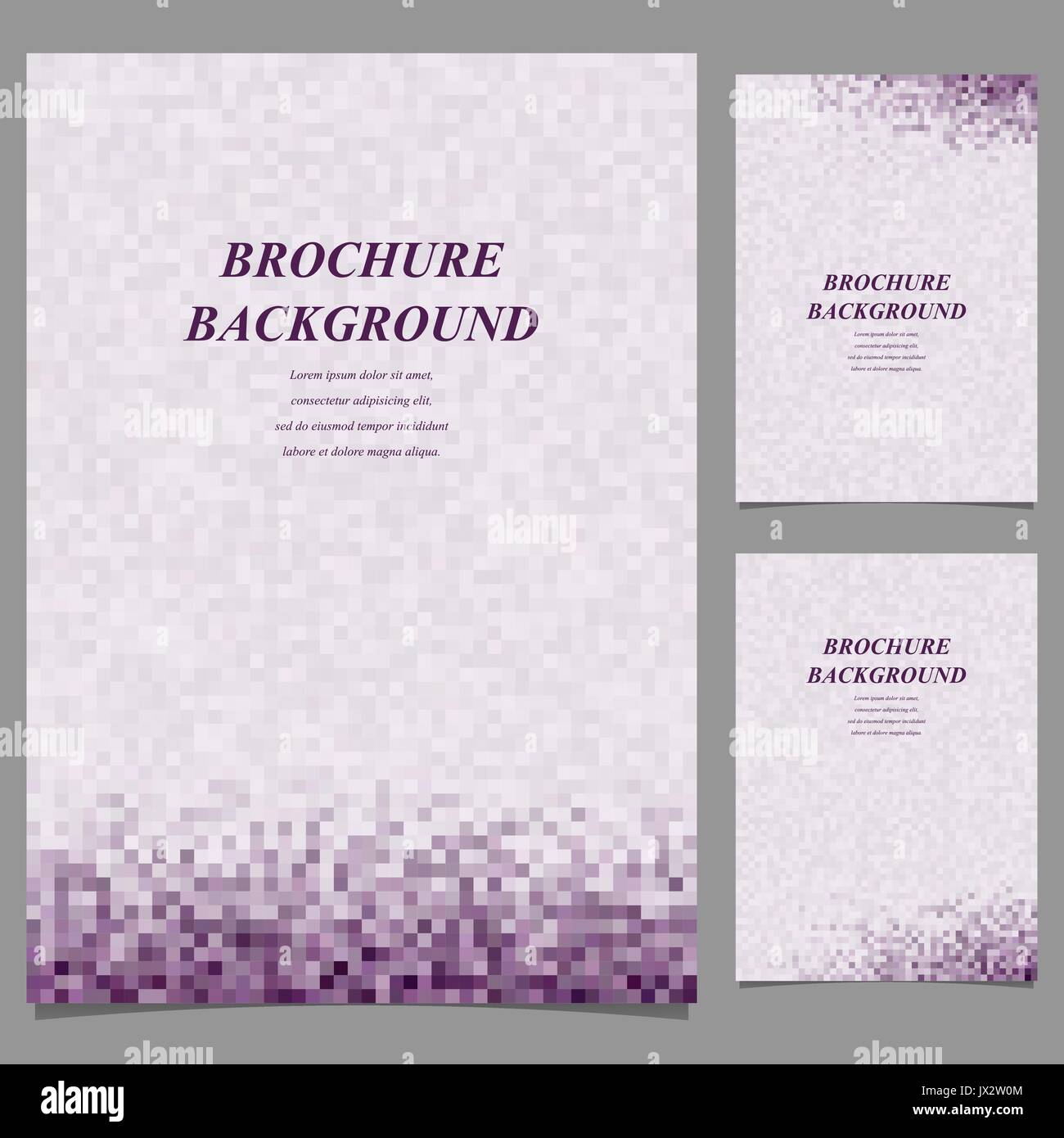 Modern square pattern brochure background set Stock Vector Image & Art ...