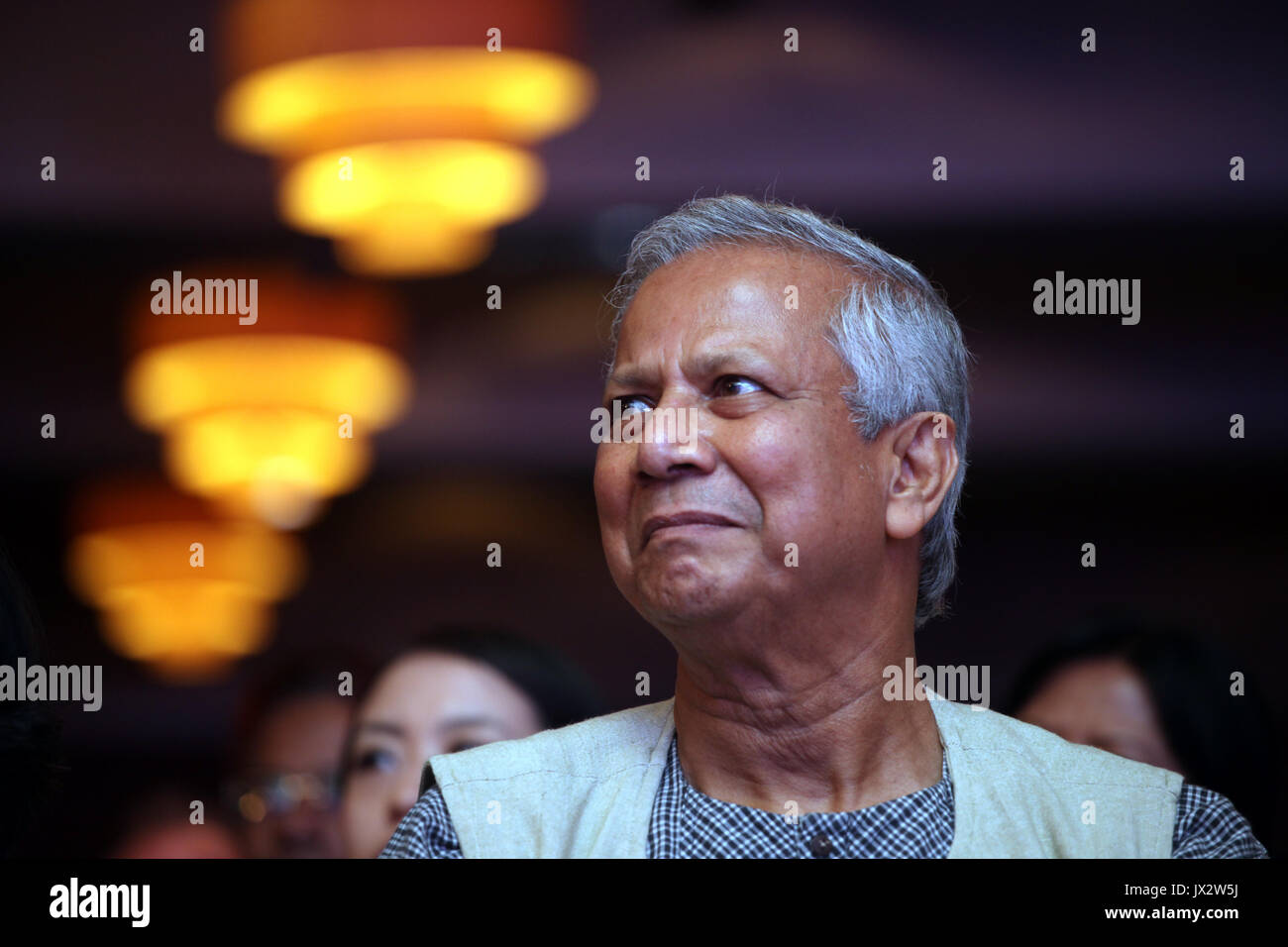 Portrait of Nobel Prize Laureate Professor Muhammad Yunus, who won the ...