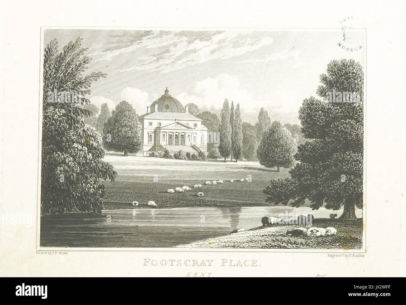 A historical reference from Neale's 1827 work, depicting Footscray ...