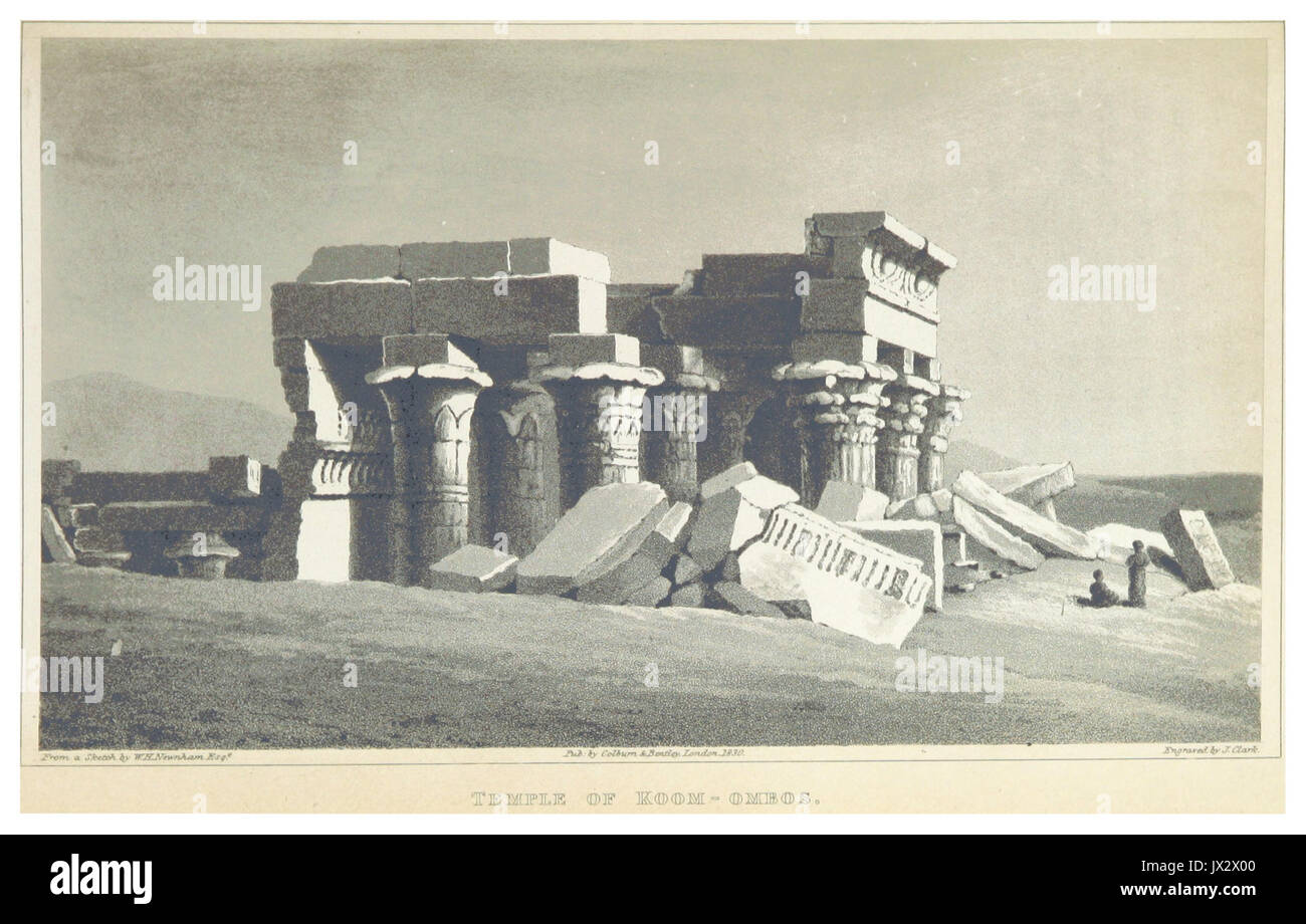 WEBSTER(1830) 2 183 TEMPLE OF KOOM OMBOS Stock Photo - Alamy