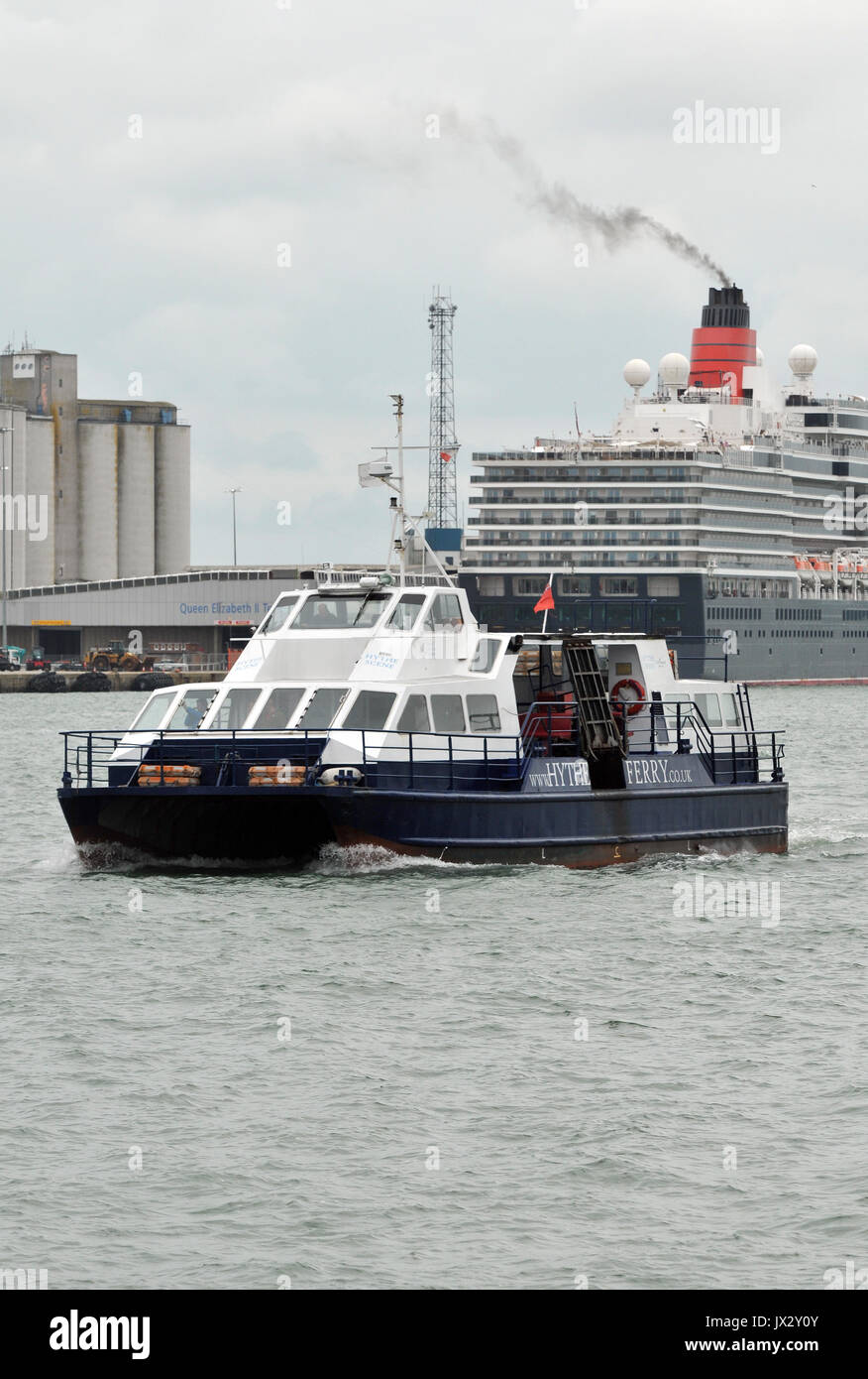 the Hythe ferry crossing Southampton docks or water from the new forest ...