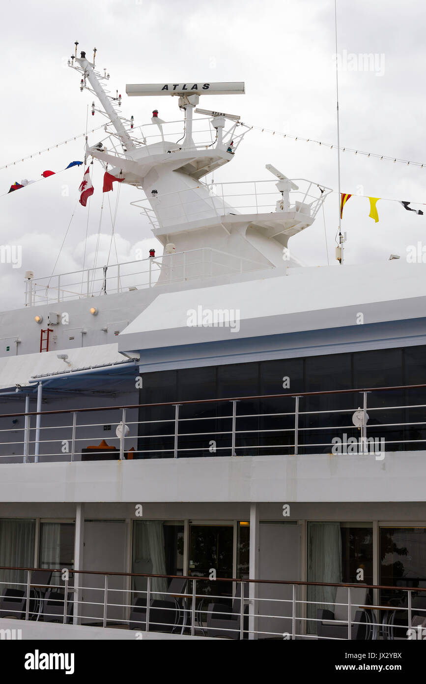 The Cruise Ship Seven Seas Mariner Berthed in the Port of Vancouver on ...