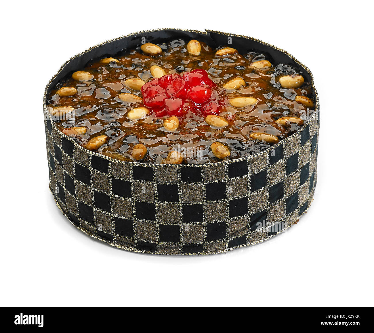 Traditional fruitcake christmas decorated hi-res stock photography and ...