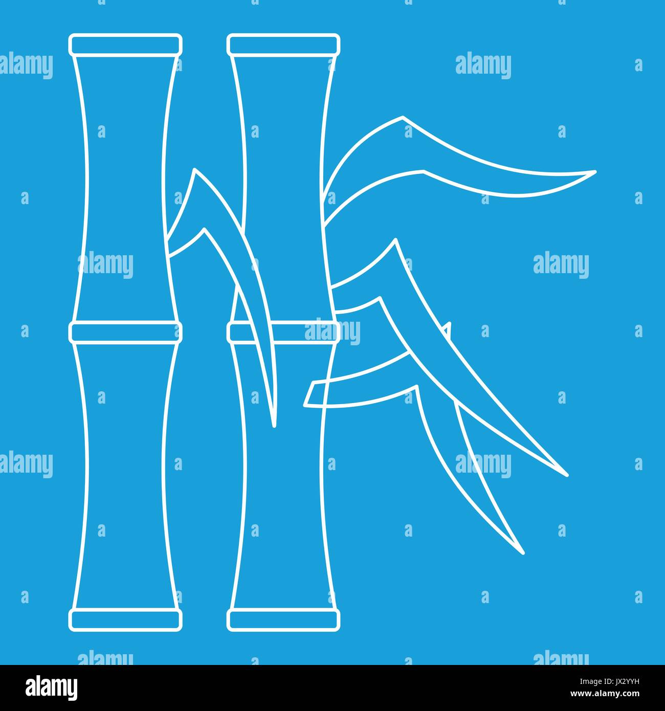 Bamboo icon, outline style Stock Vector Image & Art - Alamy
