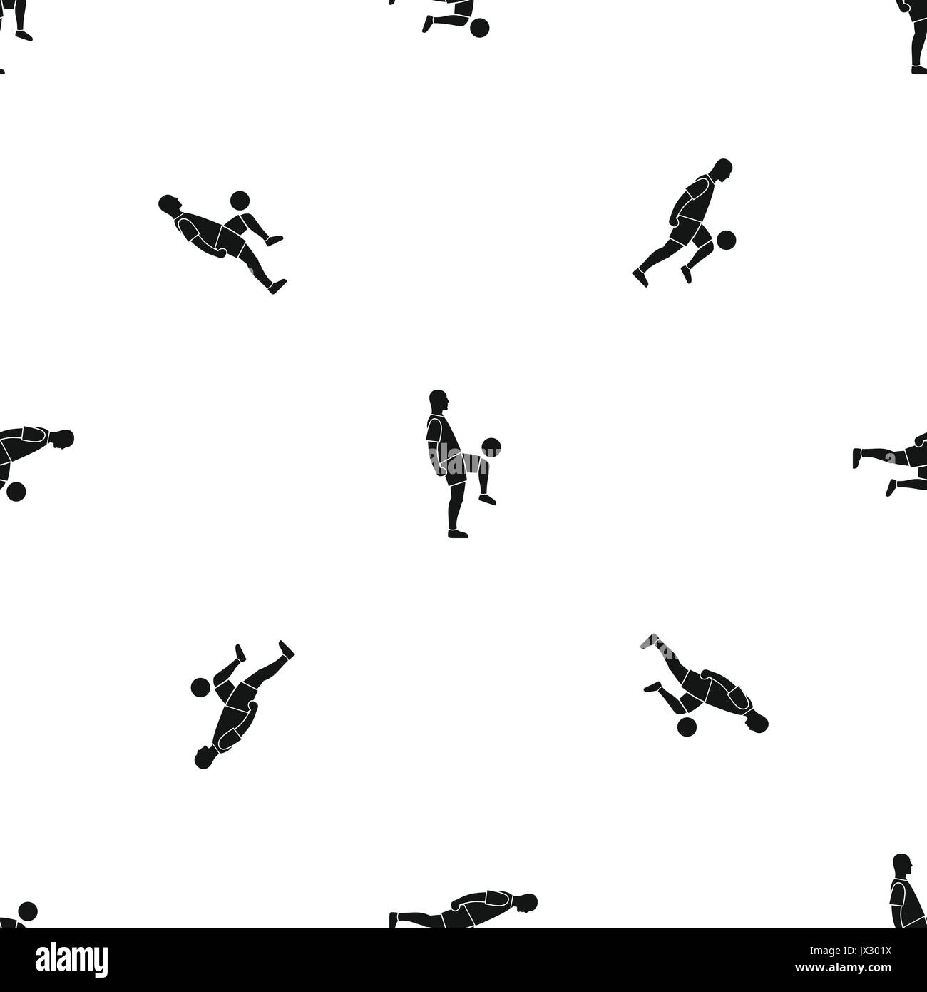Soccer player man pattern seamless black Stock Vector Image & Art - Alamy