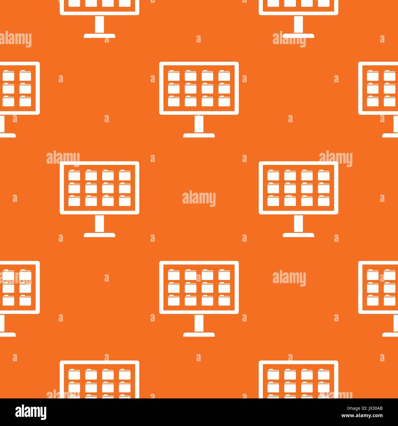 Desktop of computer with folders pattern seamless Stock Vector Image ...