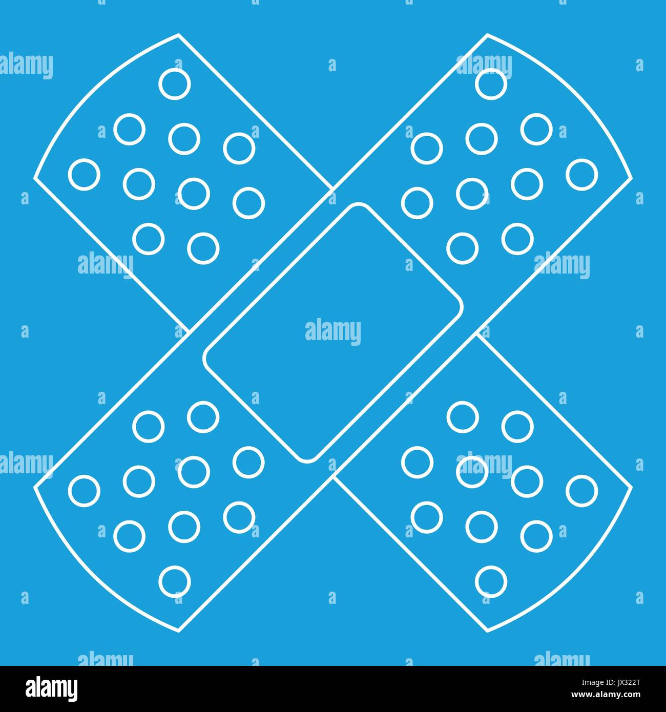 Patch icon, outline style Stock Vector Image & Art - Alamy