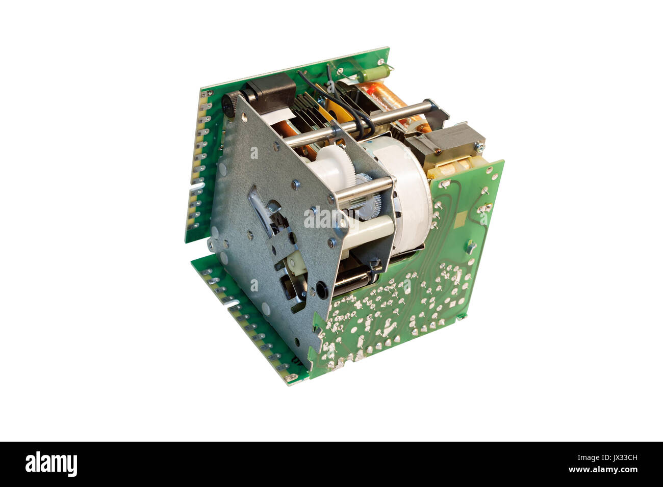 Controller for gas burner control. Isolated on white background Stock ...