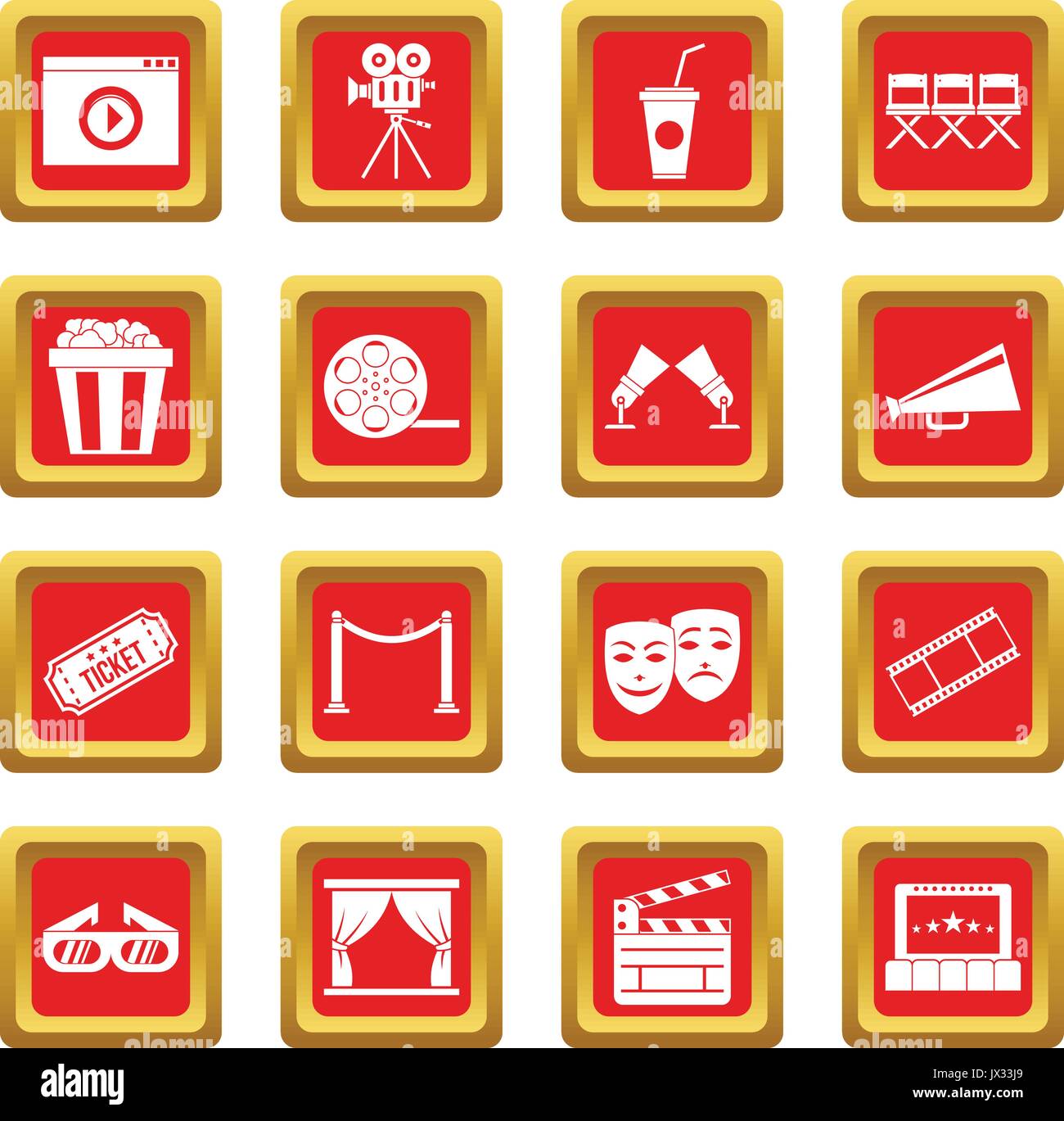 Chair red tape Stock Vector Images - Alamy