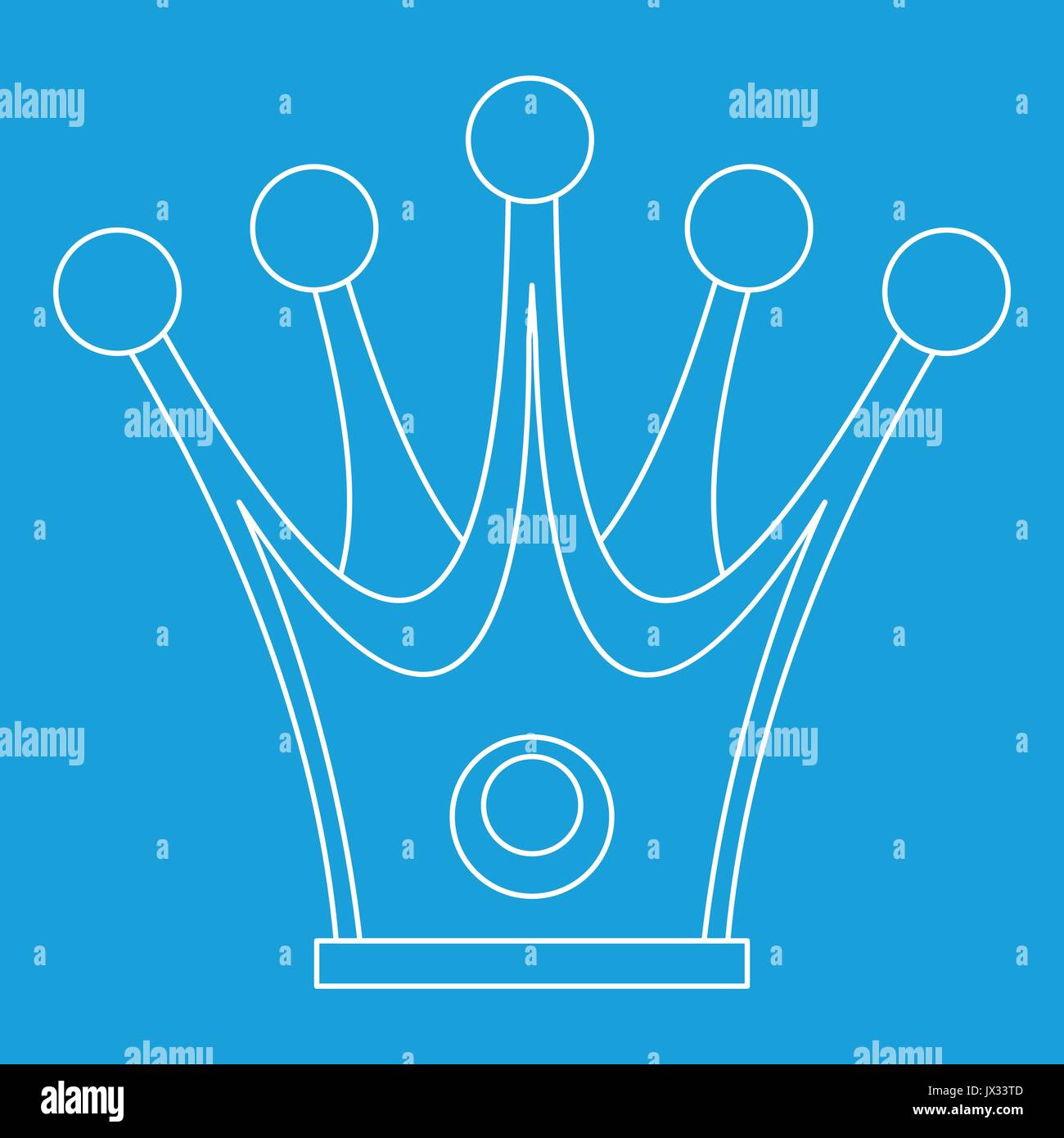 Crown Icon Outline Style Stock Vector Image And Art Alamy