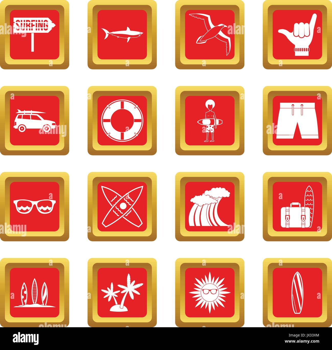 Rescue surfboard Stock Vector Images - Alamy