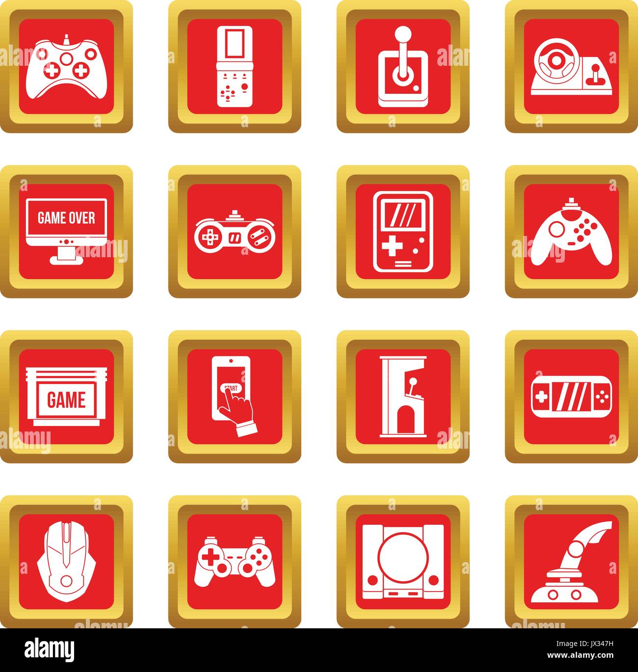 Red gaming mouse Stock Vector Images - Alamy
