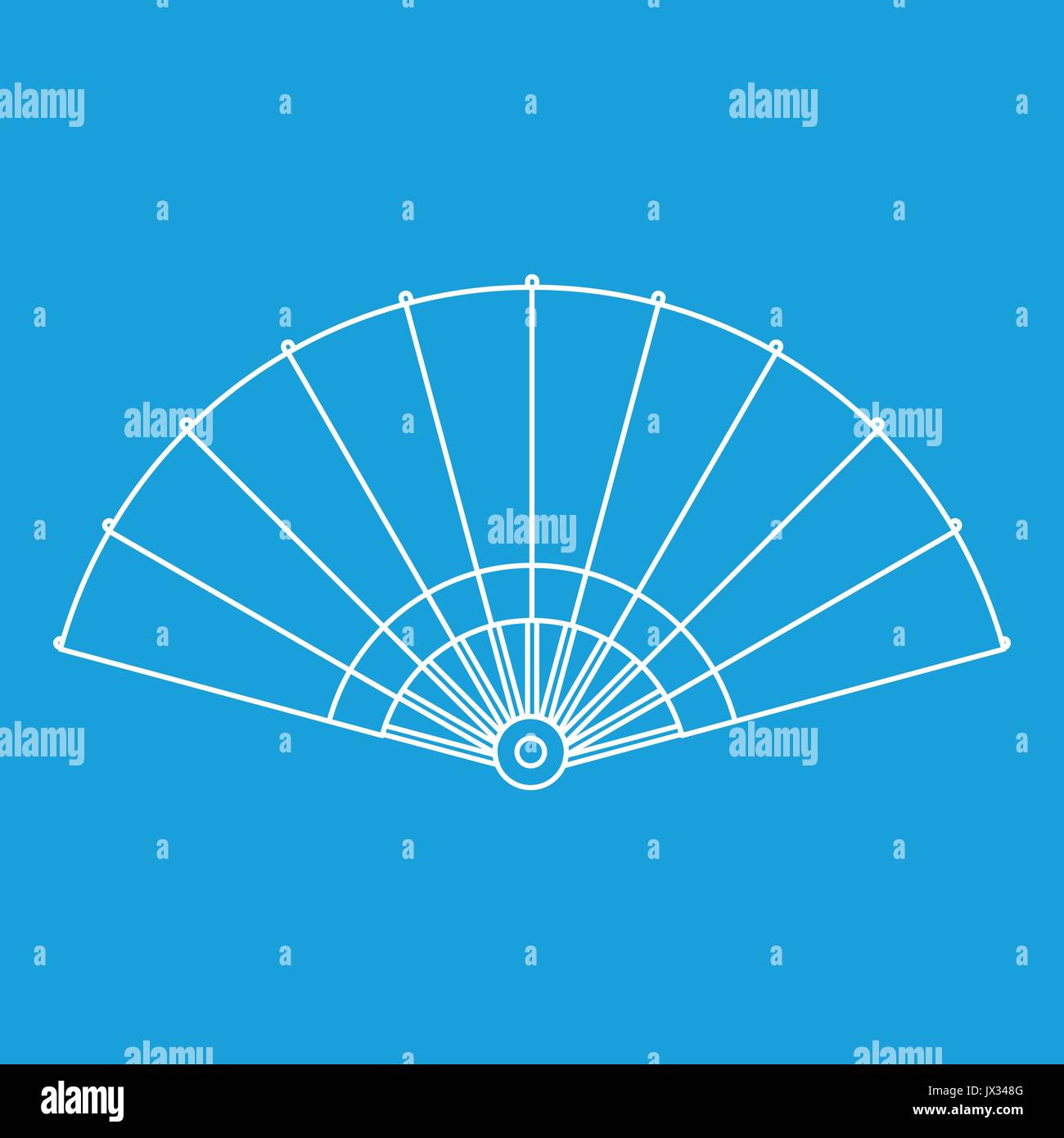 Fan icon, outline style Stock Vector Image & Art - Alamy