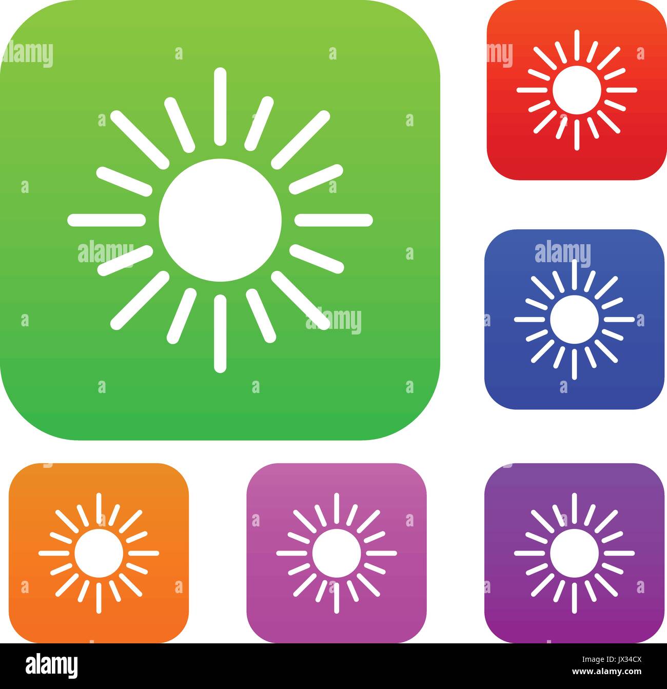 Sun set collection Stock Vector Image & Art - Alamy