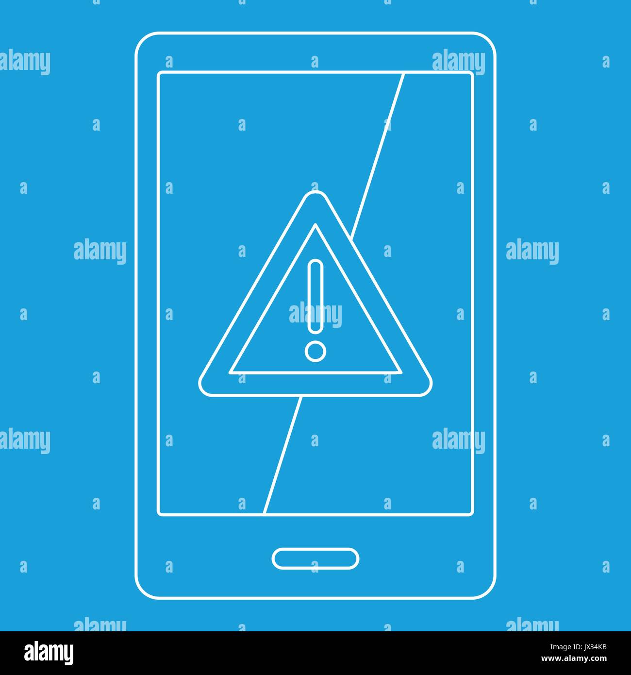 Not working phone icon, outline style Stock Vector Image & Art - Alamy
