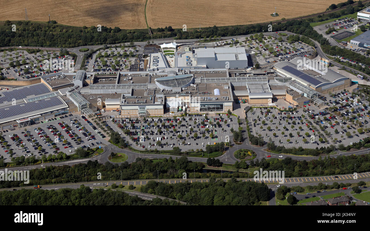 aerial view of the White Rose Shopping Centre near Leeds Stock Photo ...