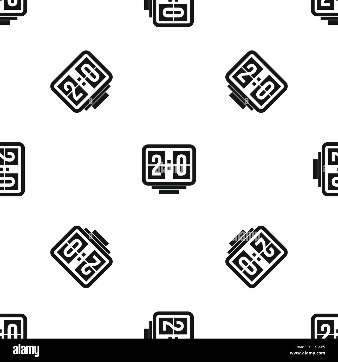 Soccer scoreboard pattern seamless black Stock Vector Image & Art - Alamy