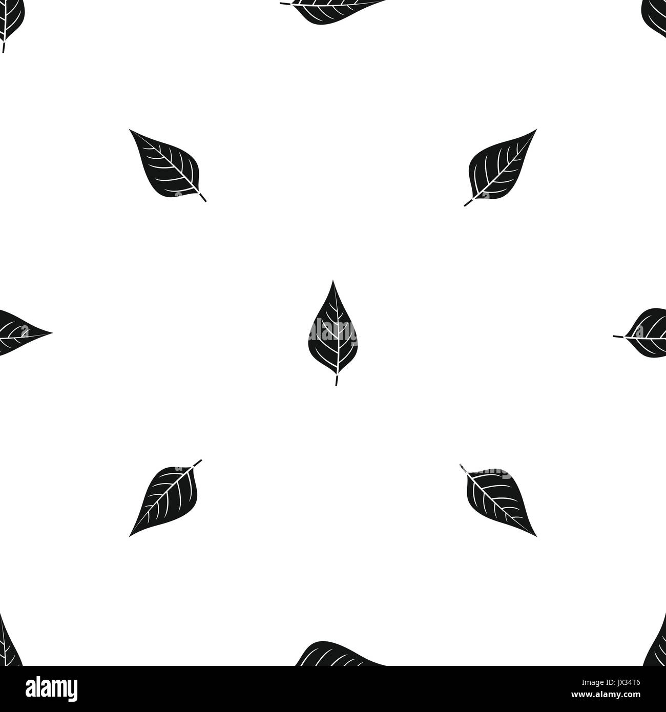 Apple tree leaf pattern seamless black Stock Vector Image & Art - Alamy