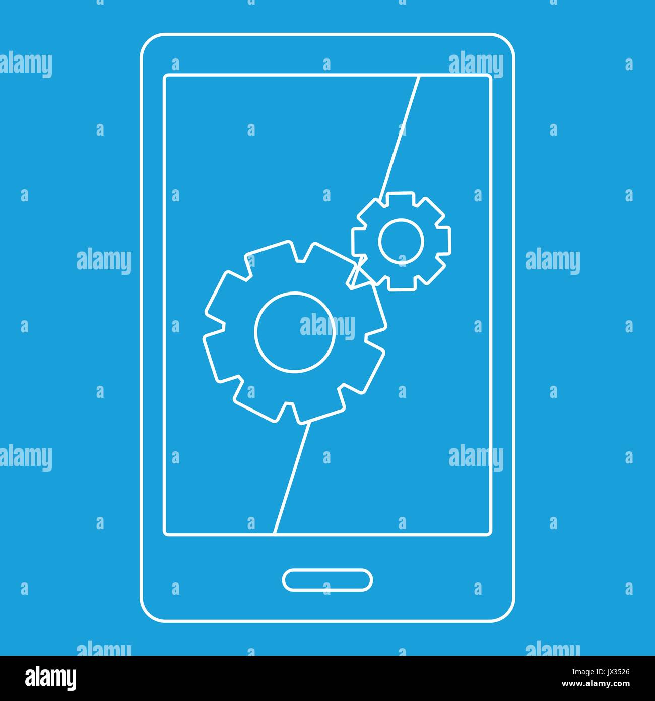 Working phone icon, outline style Stock Vector Image & Art - Alamy