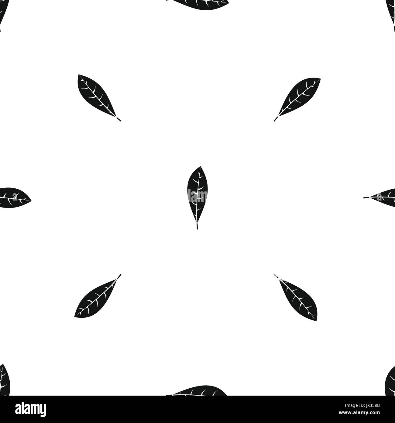 Leaf pattern seamless black Stock Vector Image & Art - Alamy