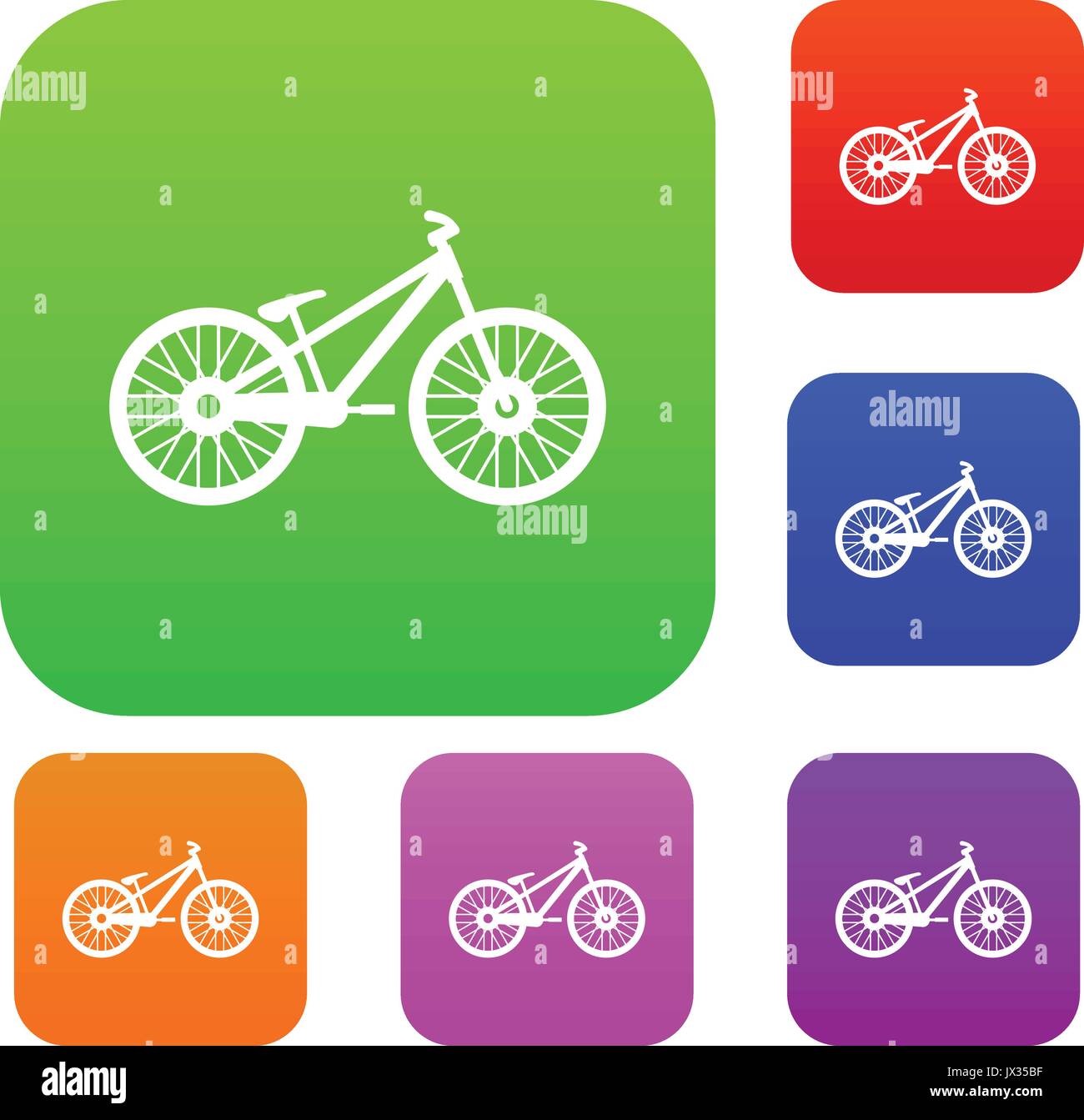 Bike set collection Stock Vector Image & Art - Alamy